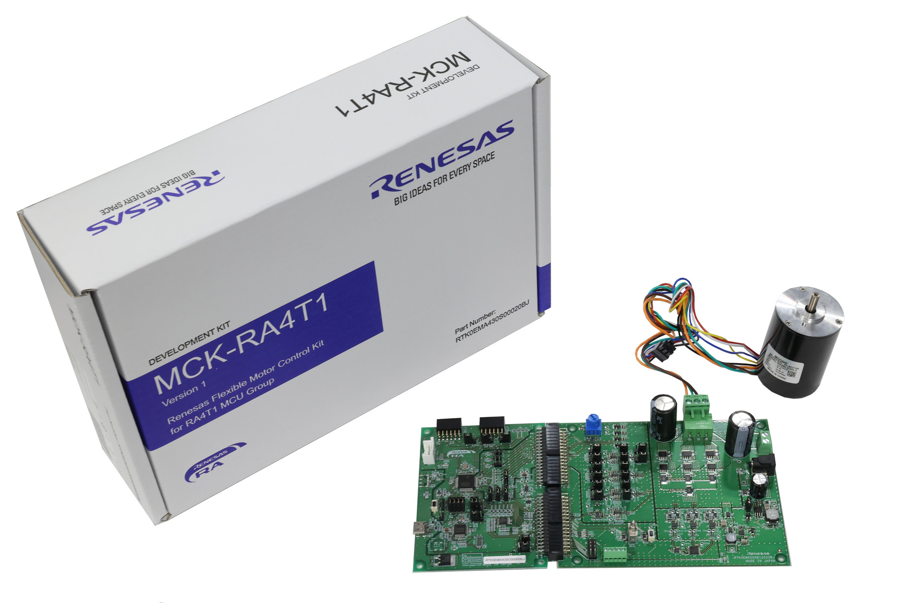 MCK-RA4T1 - Renesas Flexible Motor Control Kit for RA4T1 MCU Group | Renesas 瑞萨电子