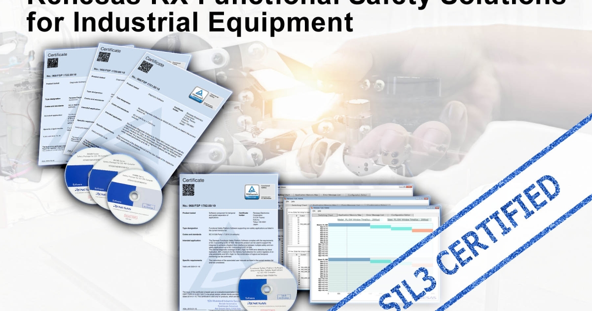 Renesas Electronics Introduces RX Functional Safety Solution with World ... Renesas Electronics Introduces RX Functional Safety Solution with World ...