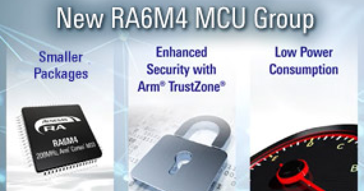 Meet the New RA6M4 MCU Group: Smaller, Better, Faster IoT Products with RA Family ...