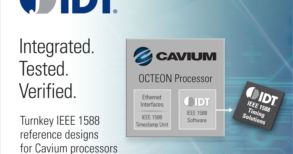 IDT Introduces Timing Solutions for Cavium Processors | Renesas 瑞萨电子