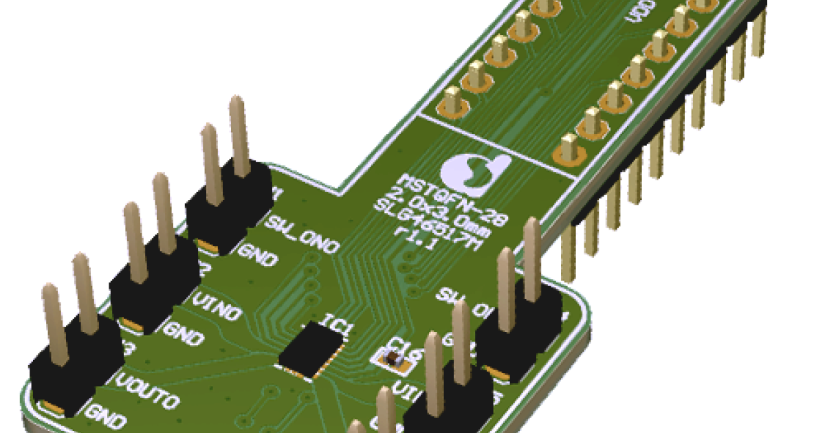 SLG46517M-DIP - GreenPAK SLG46517 20-Pin DIP Prototyping Board ...