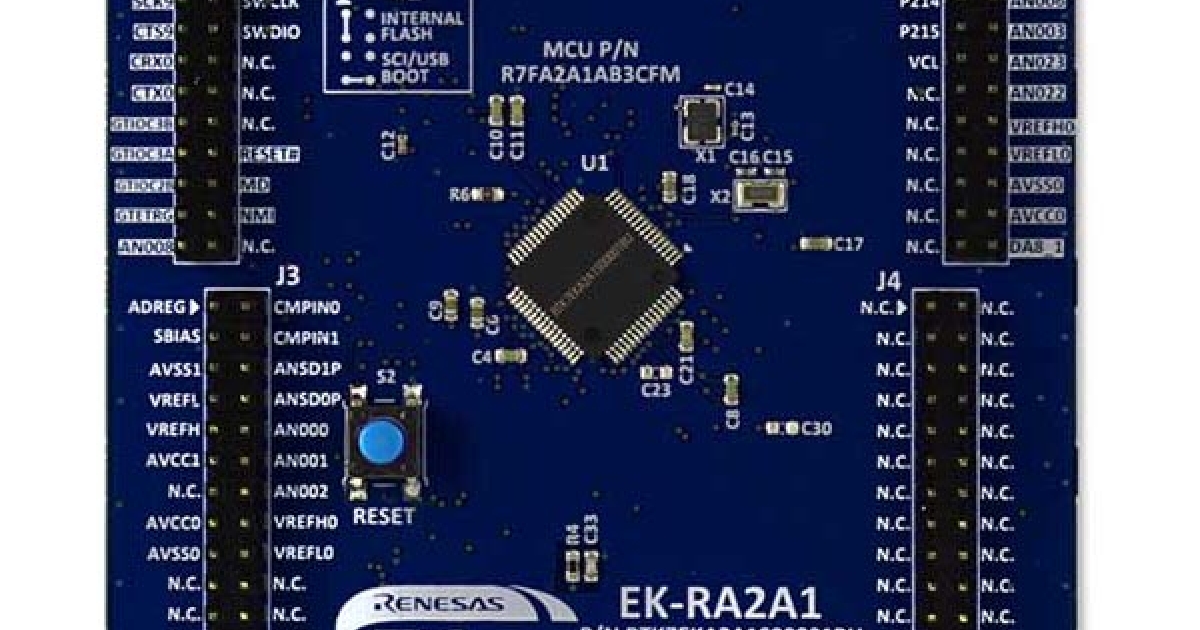 EK-RA2A1 - RA2A1 MCU 群组评估套件 | Renesas 瑞萨电子