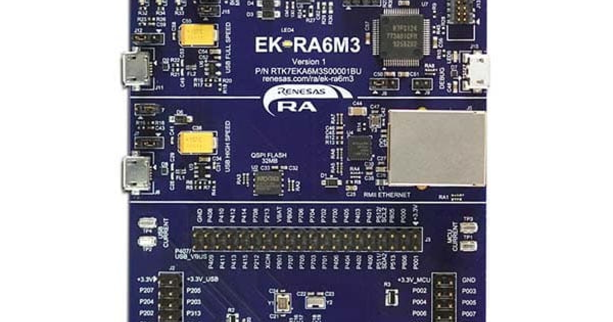 EK-RA6M3 - RA6M3 MCU 群组评估套件 | Renesas 瑞萨电子
