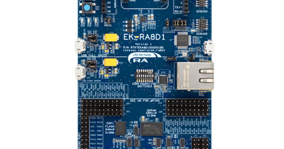 EK-RA8D1 - RA8D1 MCU 群组评估套件 | Renesas 瑞萨电子