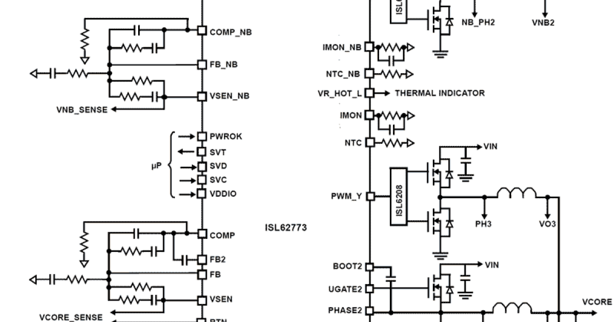 ISL62773 - Multiphase PWM Regulator for AMD Fusion Desktop CPUs Using ...