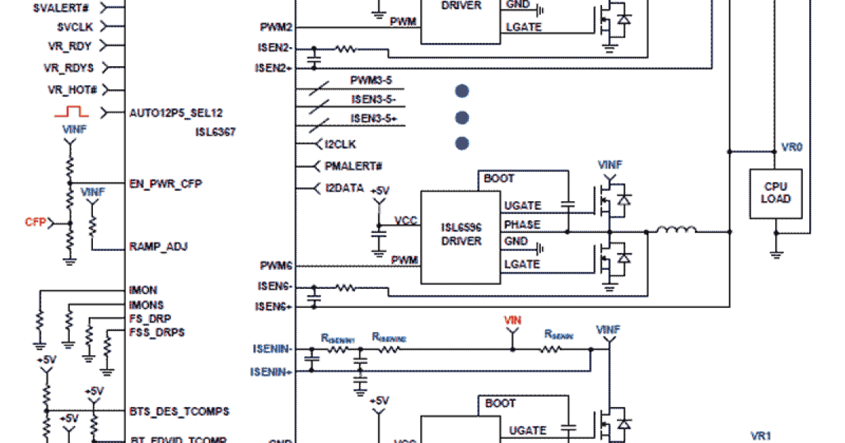 ISL6367H - Green Hybrid Digital Dual 6-Phase + 1-Phase PWM Controller for R12.5/VR12/IMVP7 ...