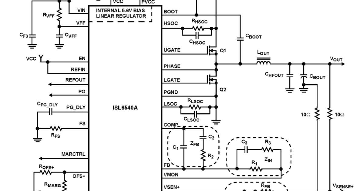 ISL6540A - Single-Phase Buck PWM Controller with Integrated High Speed MOSFET Driver and Pre ...