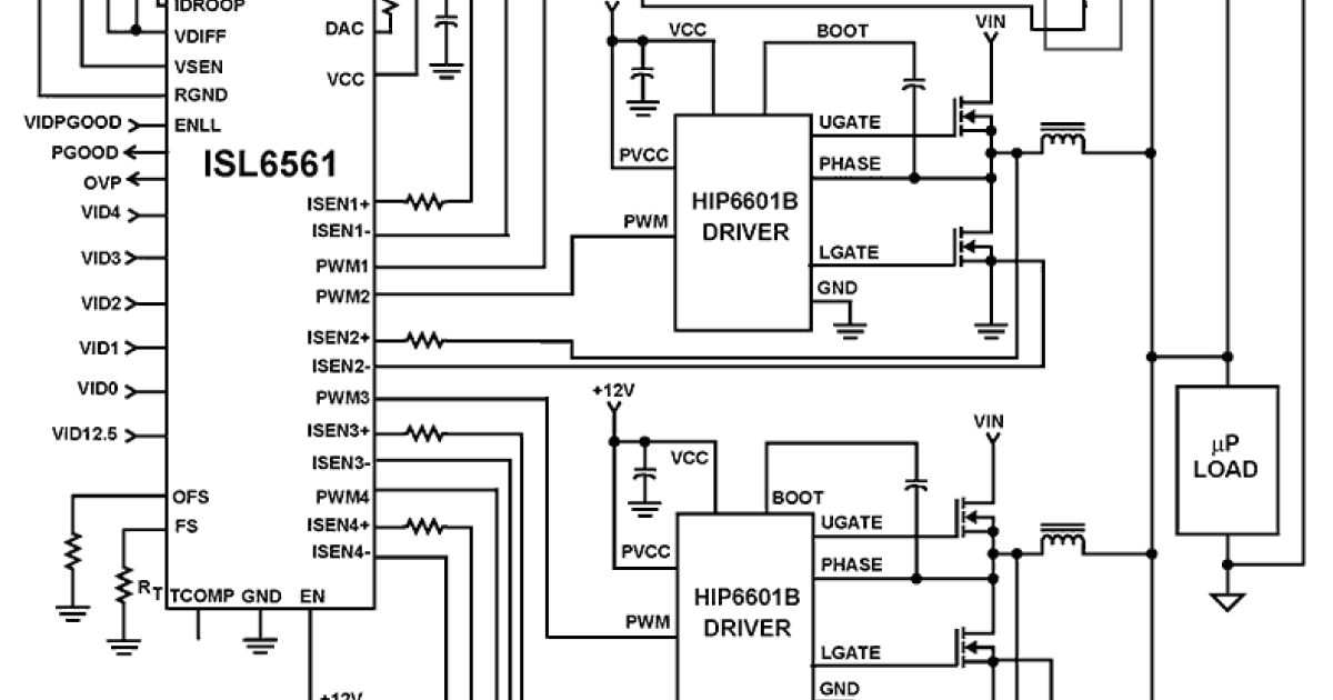 ISL6561 - Multiphase PWM Controller with Precision Rds, On or DCR Current Sensing | Renesas 瑞萨电子