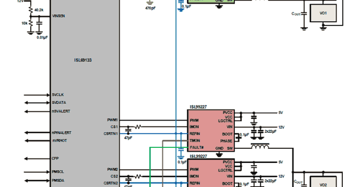 ISL69133 - Digital, Dual Output, 4-Phase Configurable, VR13/IMVP8 PWM Controller | Renesas 瑞萨电子