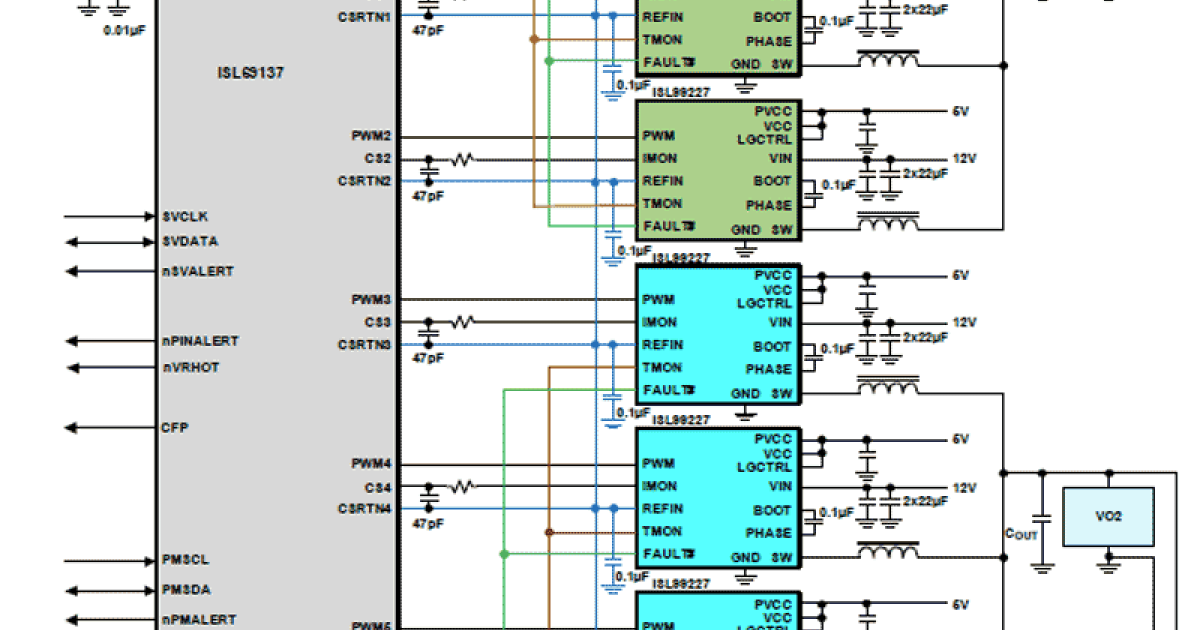 ISL69137 - Digital Dual Output, 7-Phase Configurable, IMVP8 PWM Controller | Renesas 瑞萨电子