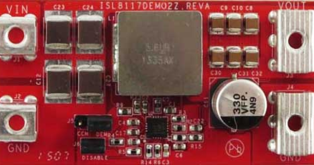 ISL8117DEMO2Z - Sync Buck Step-down PWM Controller Demo Board with 18V to 60V Vin Range and 12V ...