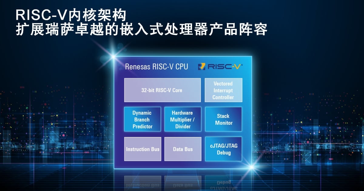 瑞萨推出第一代32位RISC-V CPU内核 | Renesas 瑞萨电子