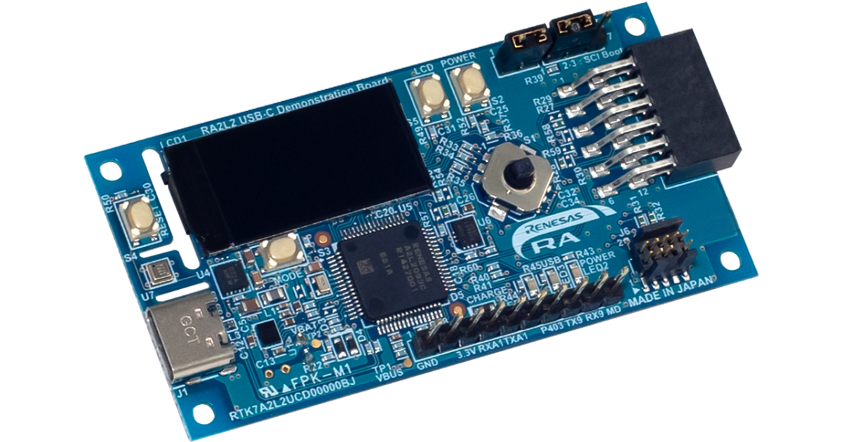 RTK7A2L2UCD00000BJ - RA2L2 MCU USB Type-C 参考设计 | Renesas 瑞萨电子