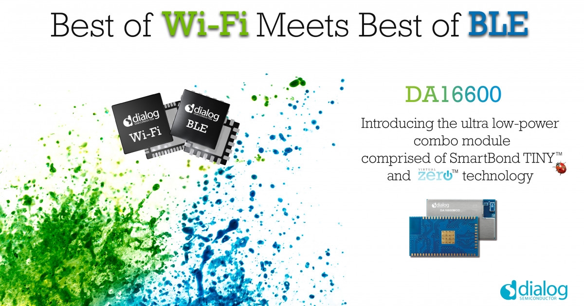 Dialog Semiconductors First Combo Wi Fi And Ble Module Points The Way For A New Wave Of Iot