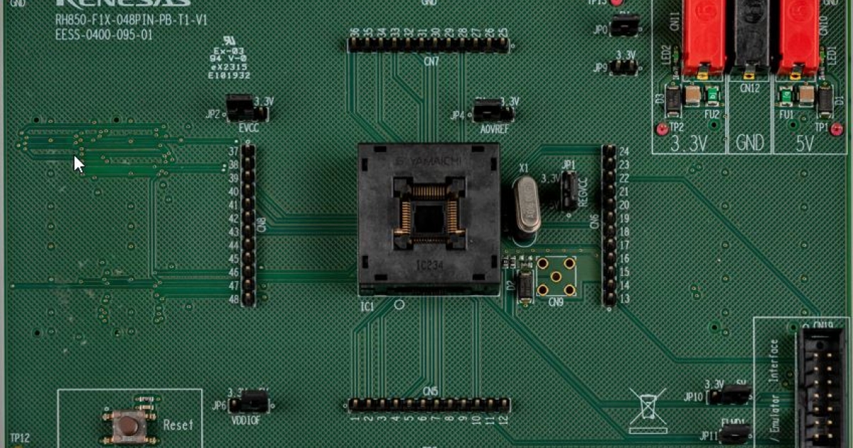 Y-RH850-F1X-048PIN-PB-T1-V1 - RH850/F1x 48pin Piggyback Board of RH850 ...