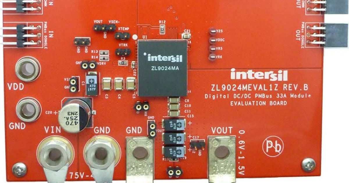ZL9024MEVAL1Z - Digital DC/DC PMBus 33A Module Evaluation Board ...
